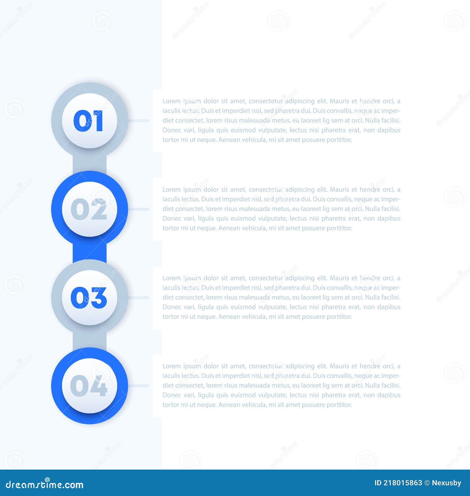 1, 2, 3 and 4 Steps, Progress Bar Design Stock Vector - Illustration of ...