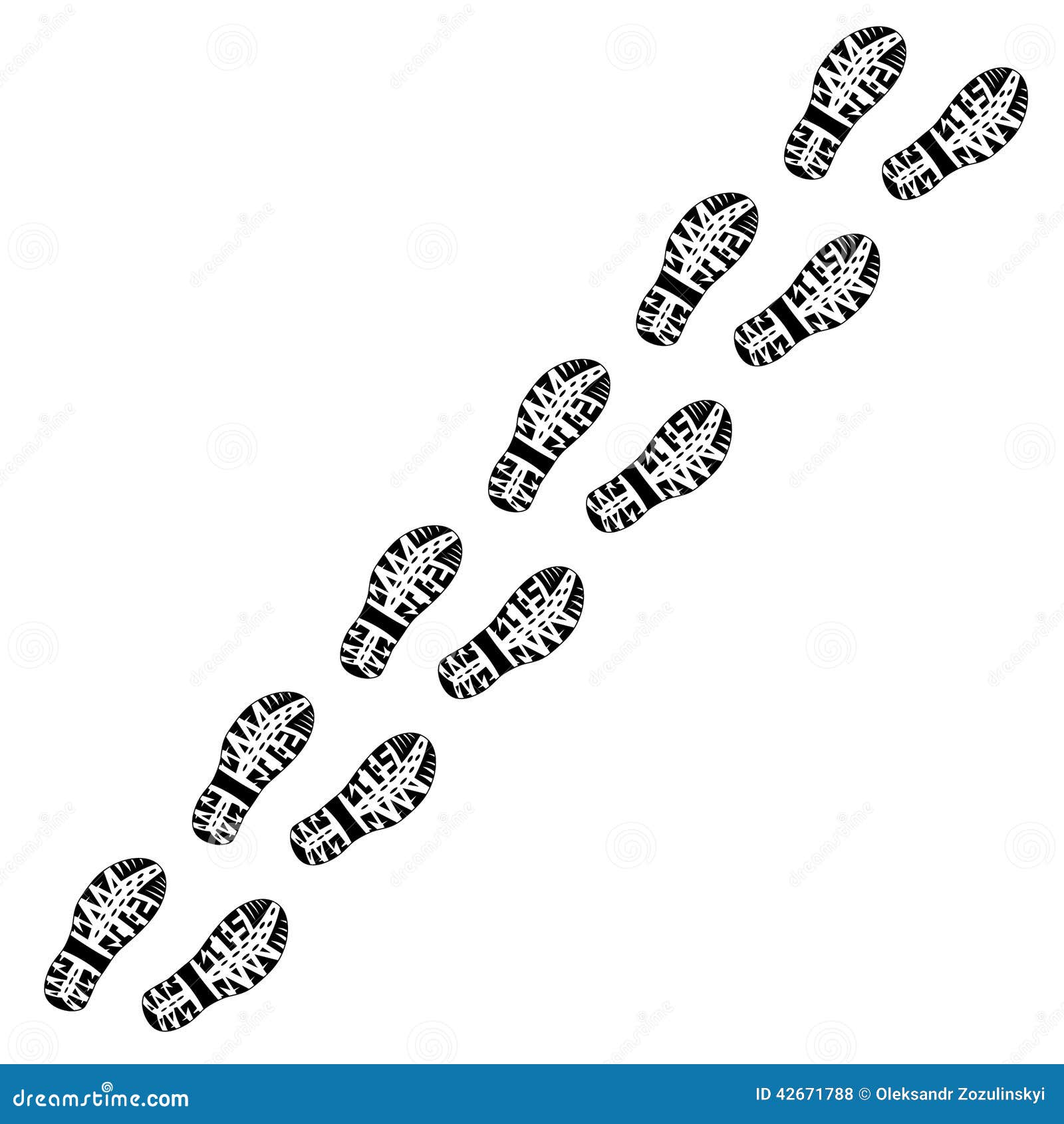 Steps Protectors Shoes. Raster Stock Illustration - Illustration of ...