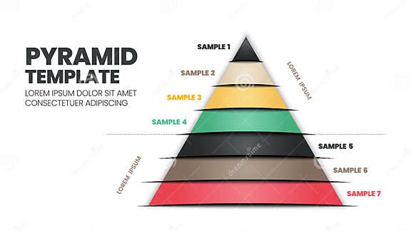7 Steps of a Pyramid or Triangular Template with Editable Text is for ...