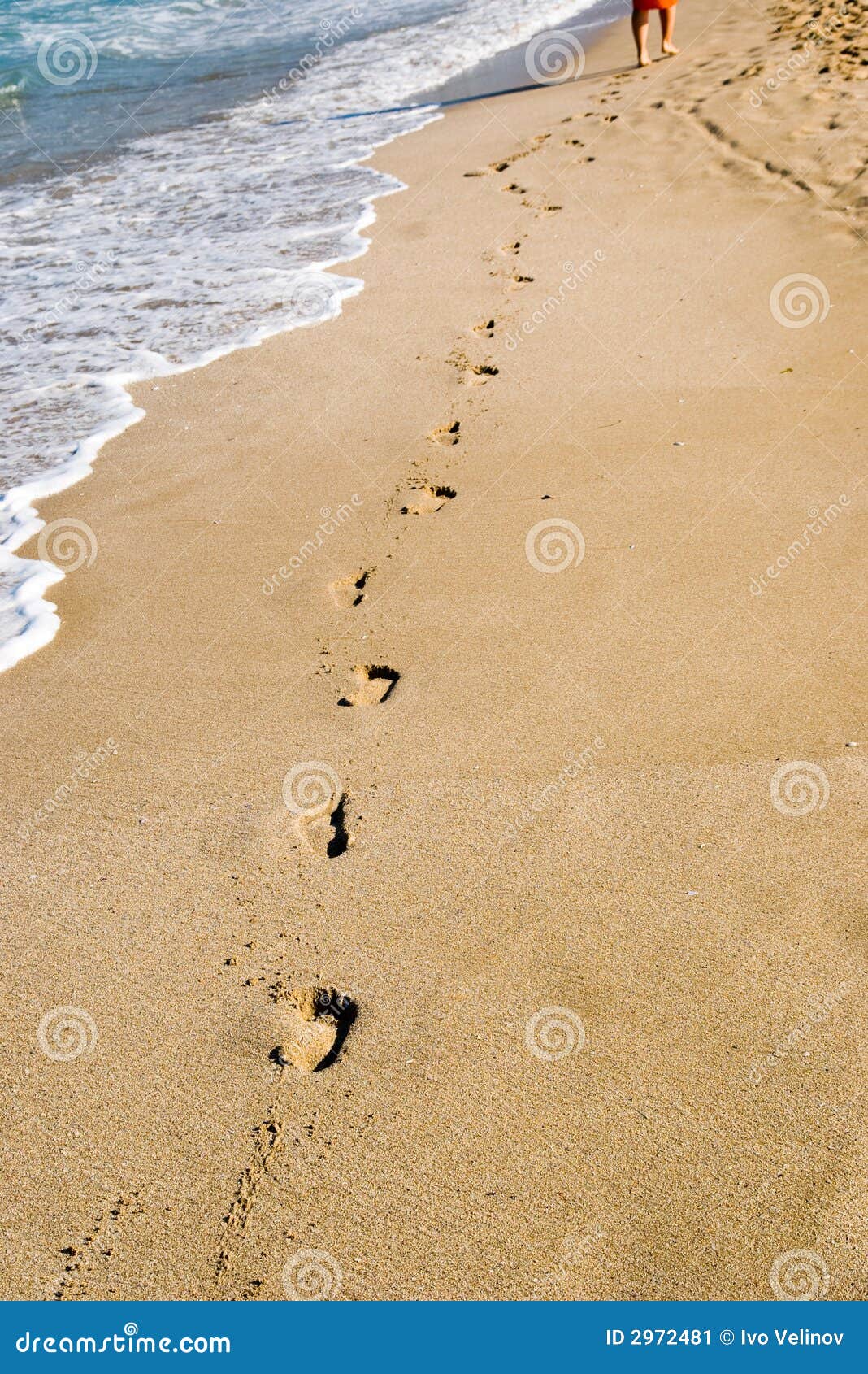 Steps in sand stock image. Image of wave, imprint, steps - 2972481