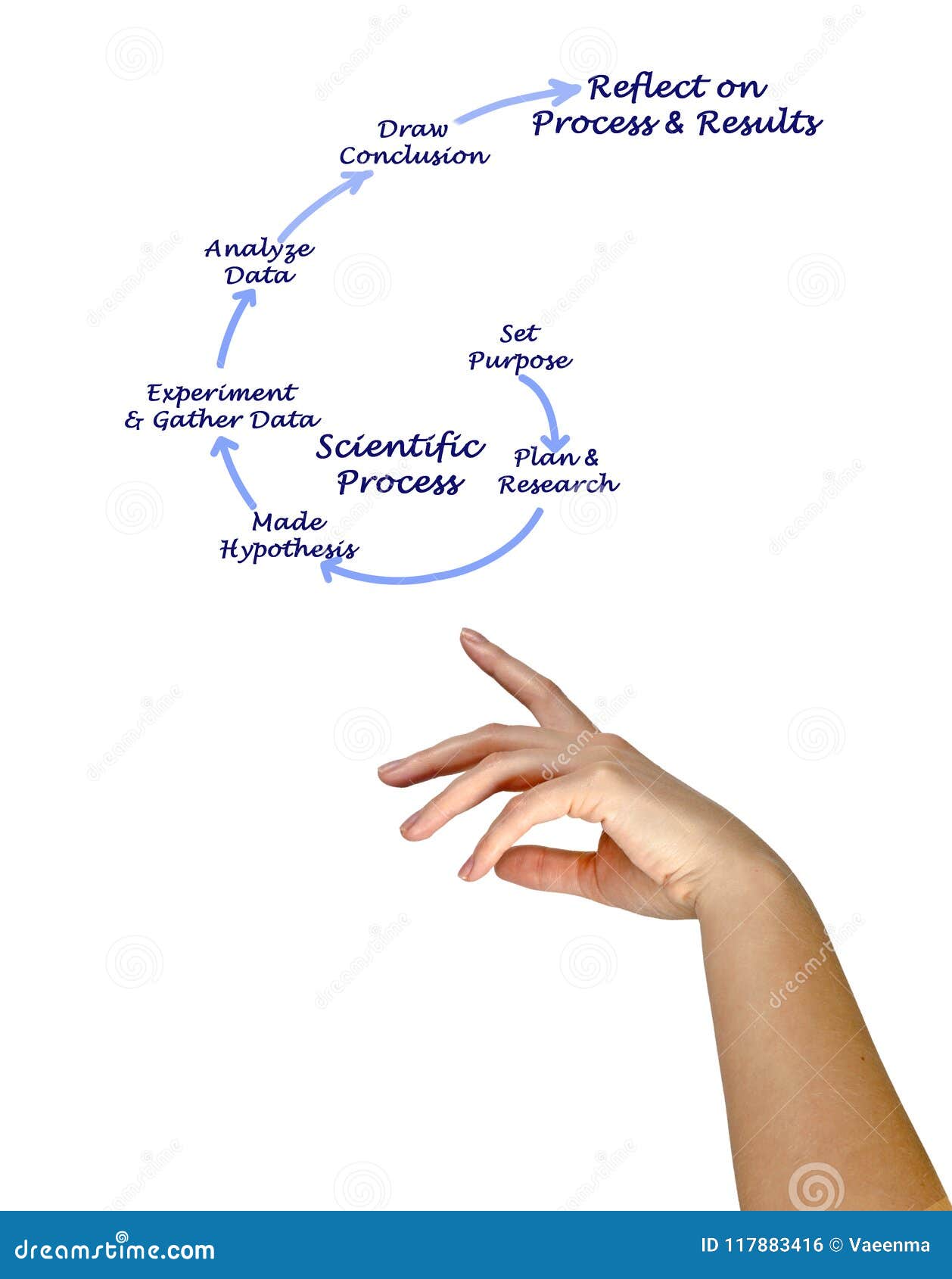 Steps in Scientific Process Stock Photo - Image of data, hypothesis ...