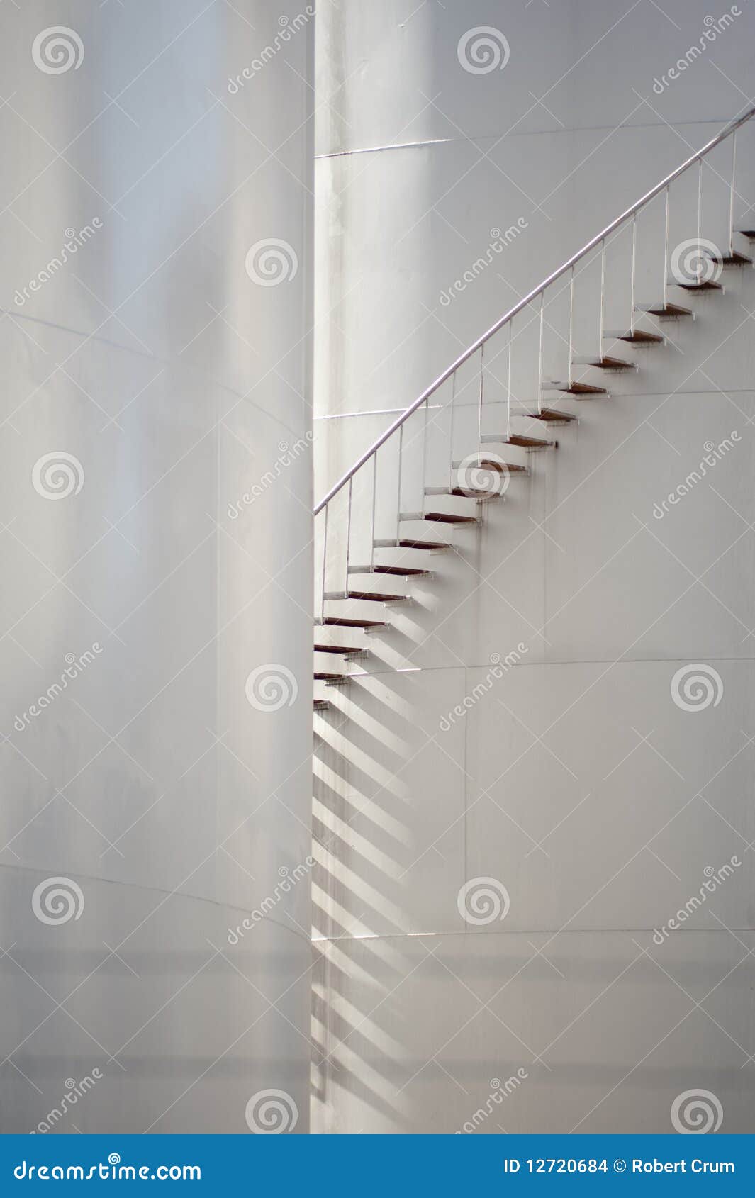 Steps on Side of Oil Storage Tank Stock Photo - Image of stairway ...