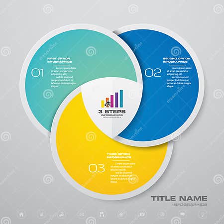 3 Steps Simple&editable Process Chart Infographics Element. Stock Vector - Illustration of ...