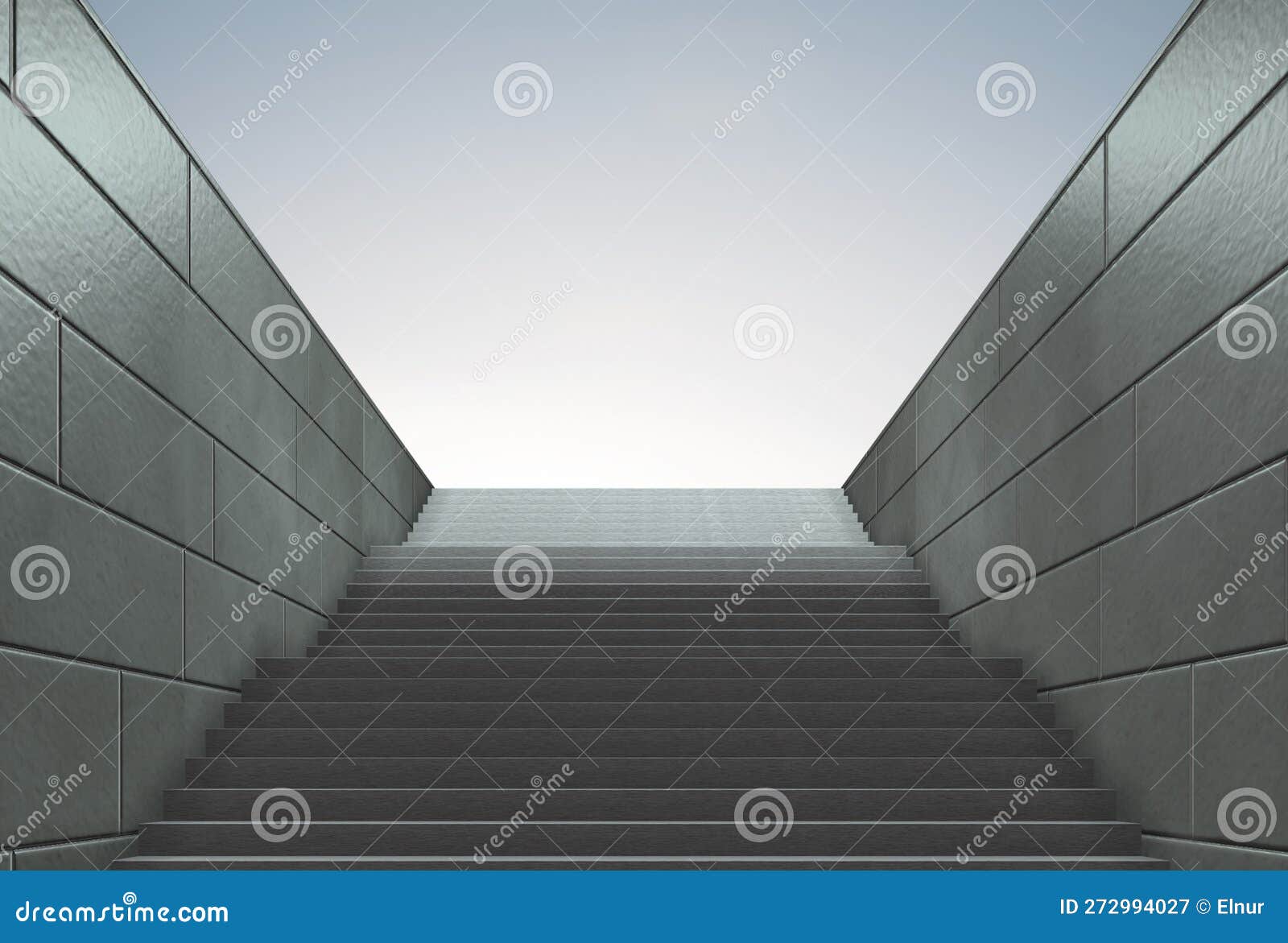 Steps on Staircase Leading To New Challenges - 3d Rendering Stock ...