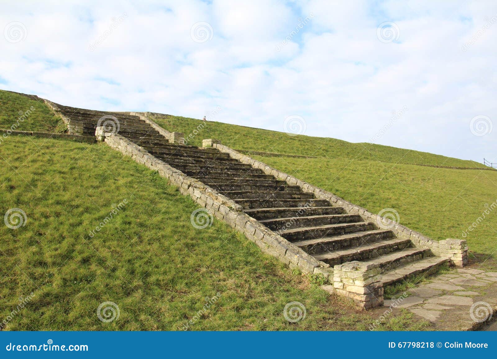 Steps stock photo. Image of hill, meadow, field, grass - 67798218