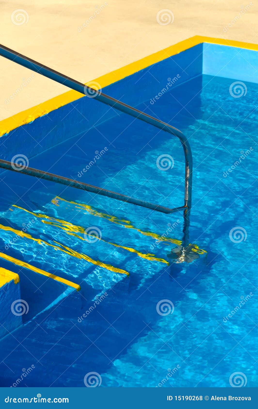 Steps into a swimming pool stock photo. Image of edge - 15190268