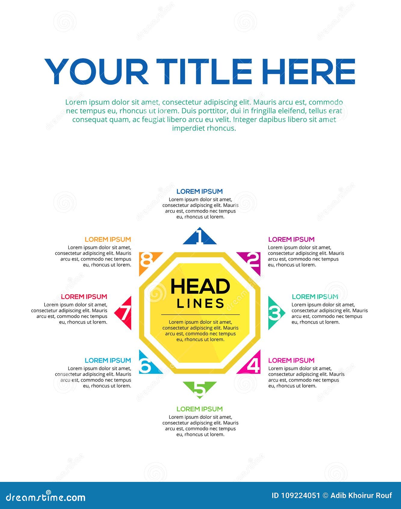 Steps of Think Infographic Element Template Stock Vector - Illustration ...
