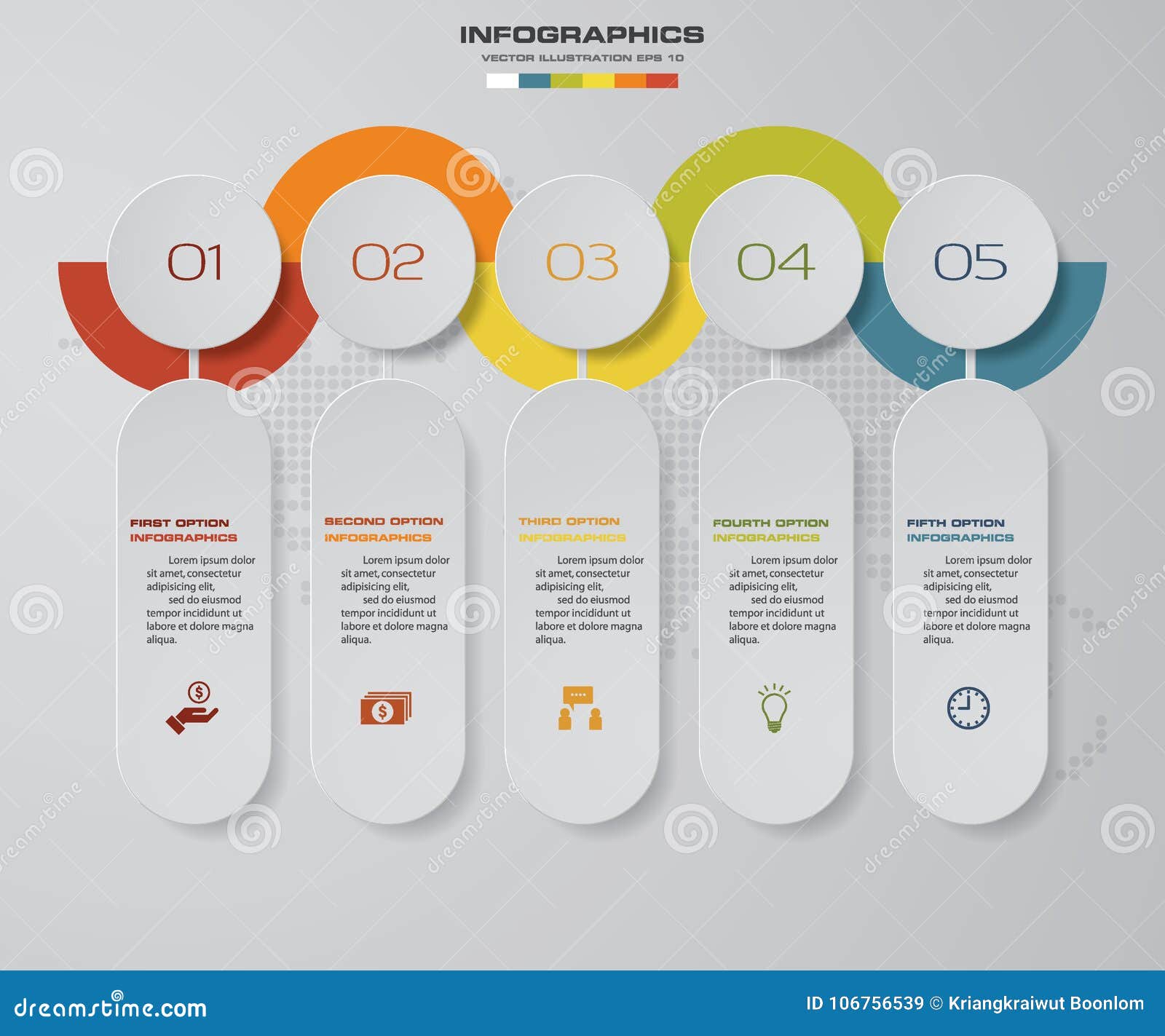 10 Steps Timeline Infographic Element. 10 Steps Infographic, Vector ...