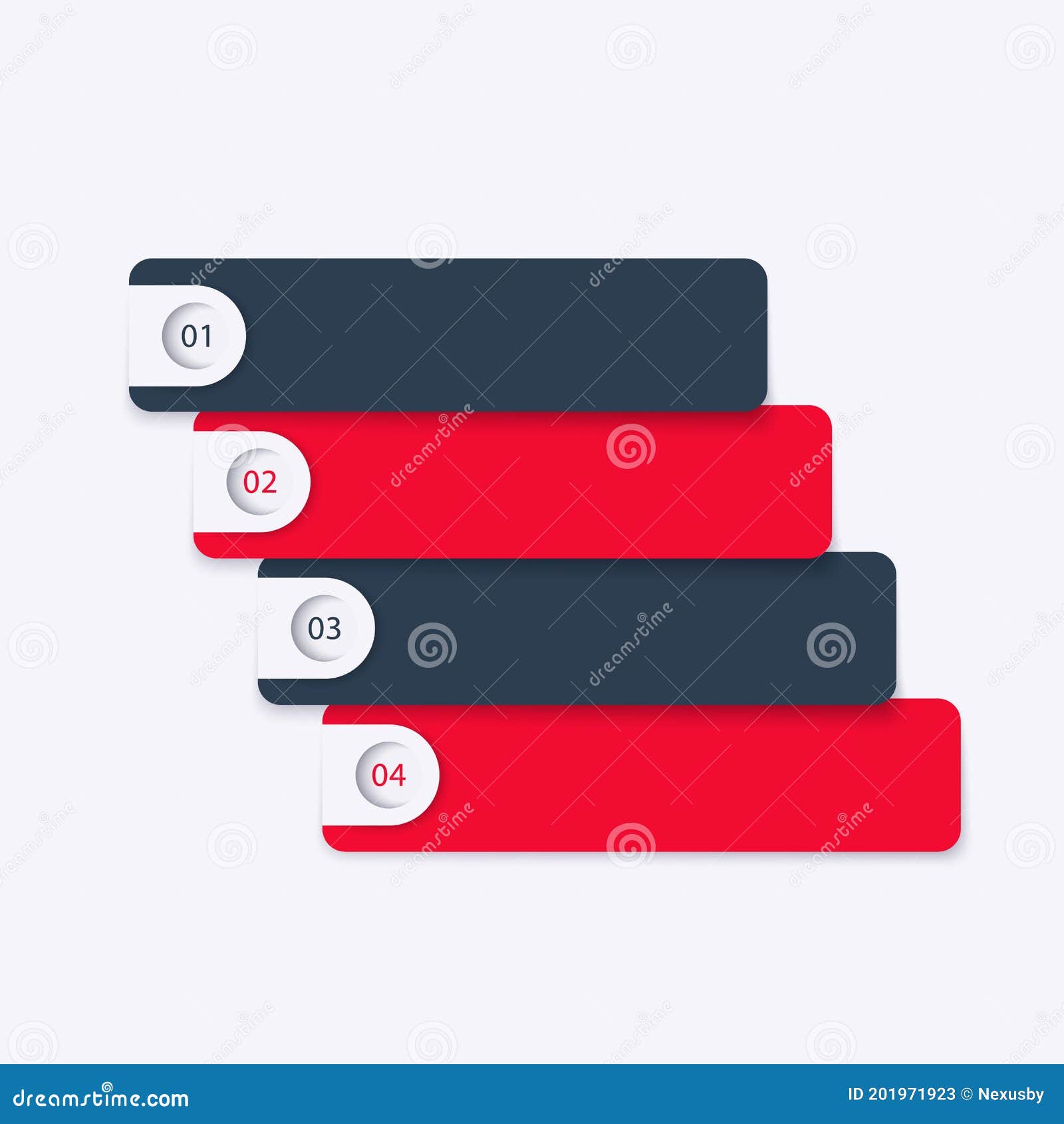 1,2,3,4 Steps, Timeline, Vector Infographics Stock Vector ...