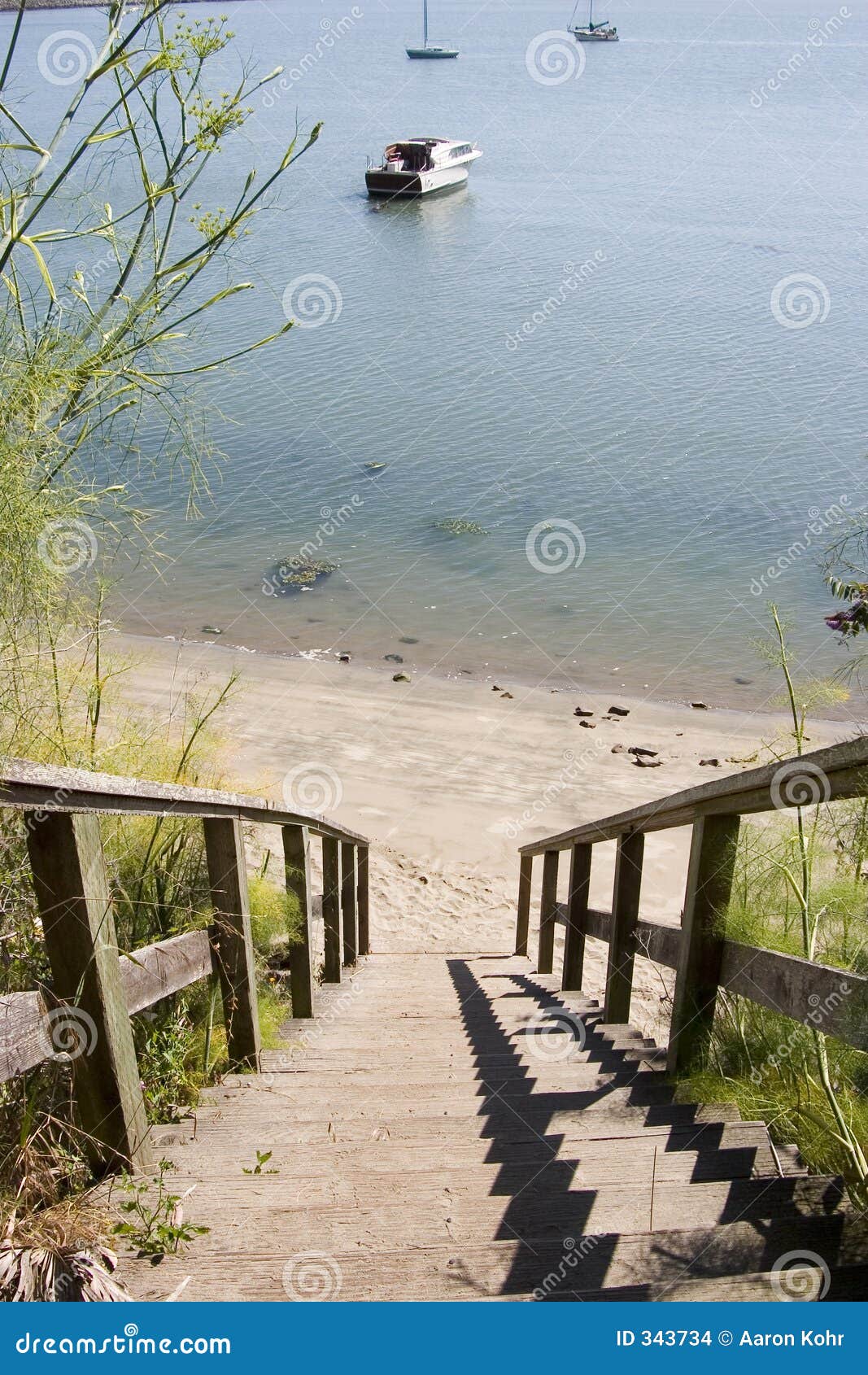 Steps to the Coastline stock photo. Image of coastal, secluded - 343734