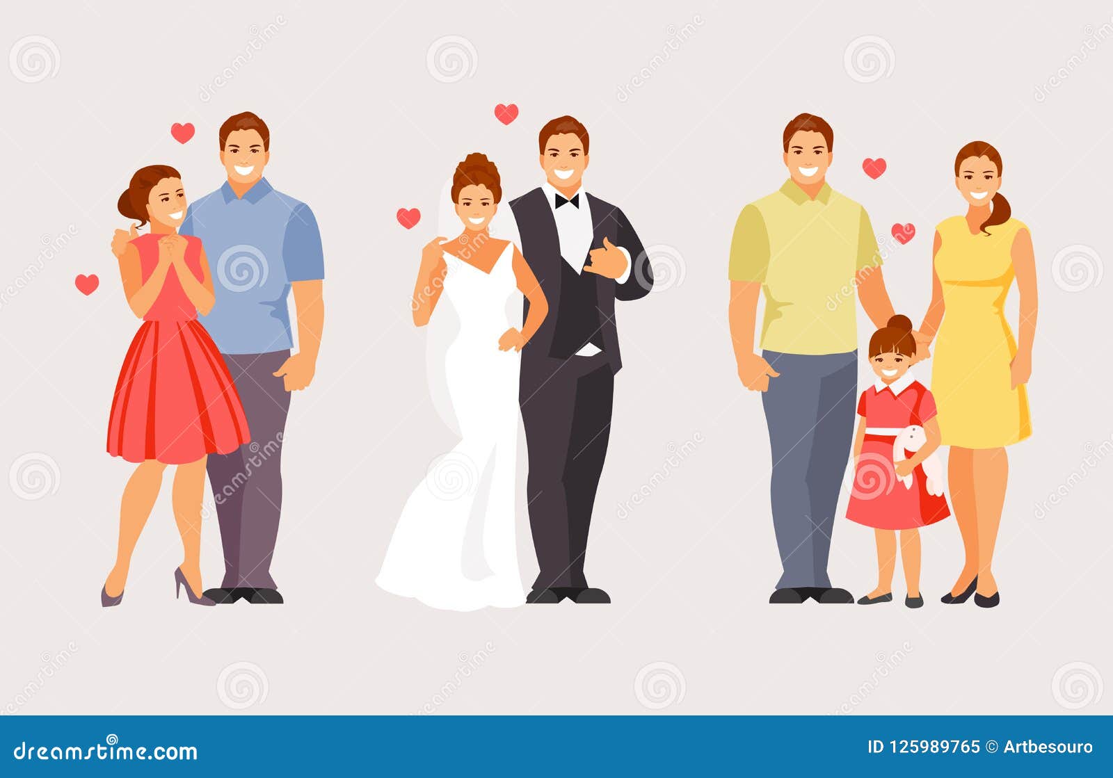Stages of Creating a Family Stock Vector - Illustration of development ... Stages of Creating a Family Stock Vector - Illustration of development ...