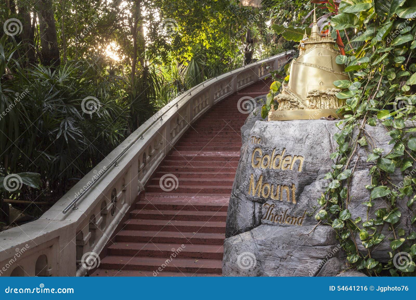 Steps To the Golden Mount in Bangkok Editorial Photo - Image of nature ...