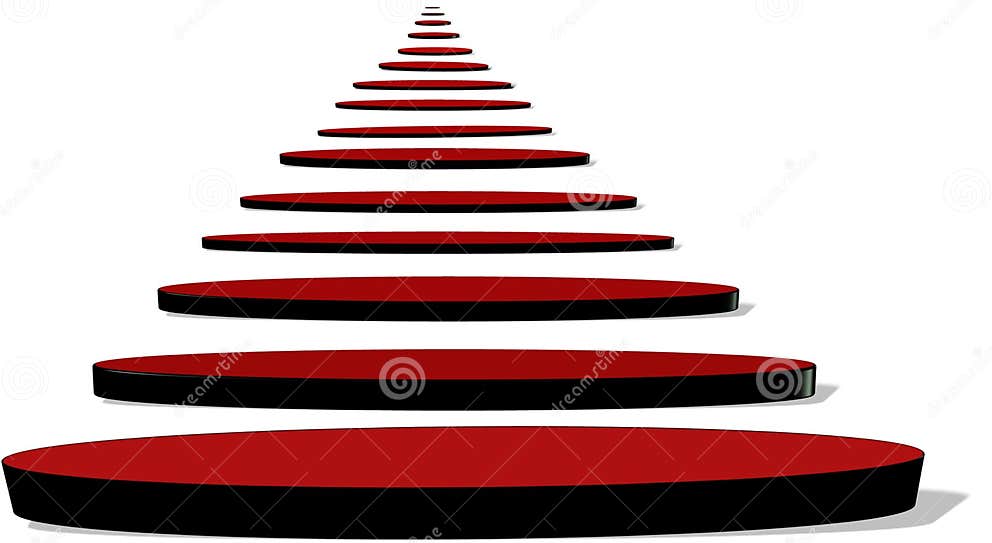 Steps to infinity stock illustration. Illustration of dimensional - 7024966