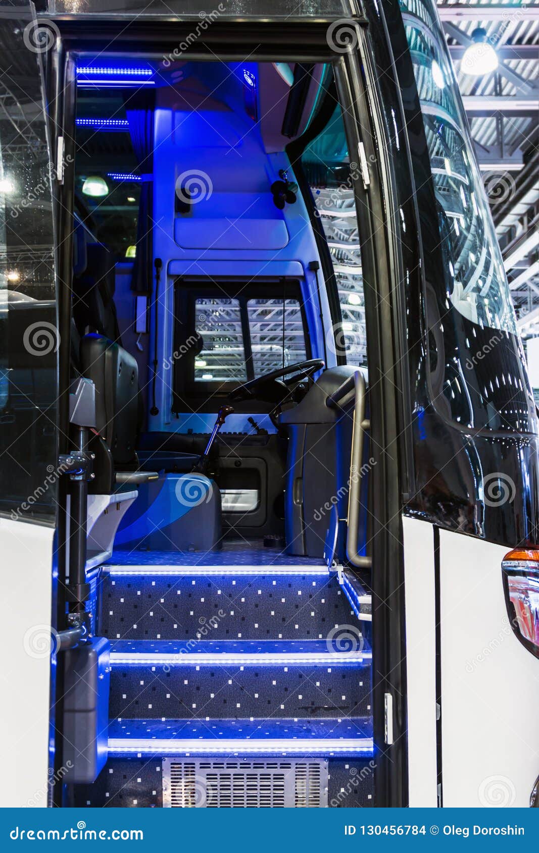 Steps To the Interior of a Modern Tourist Bus Stock Photo - Image of ...