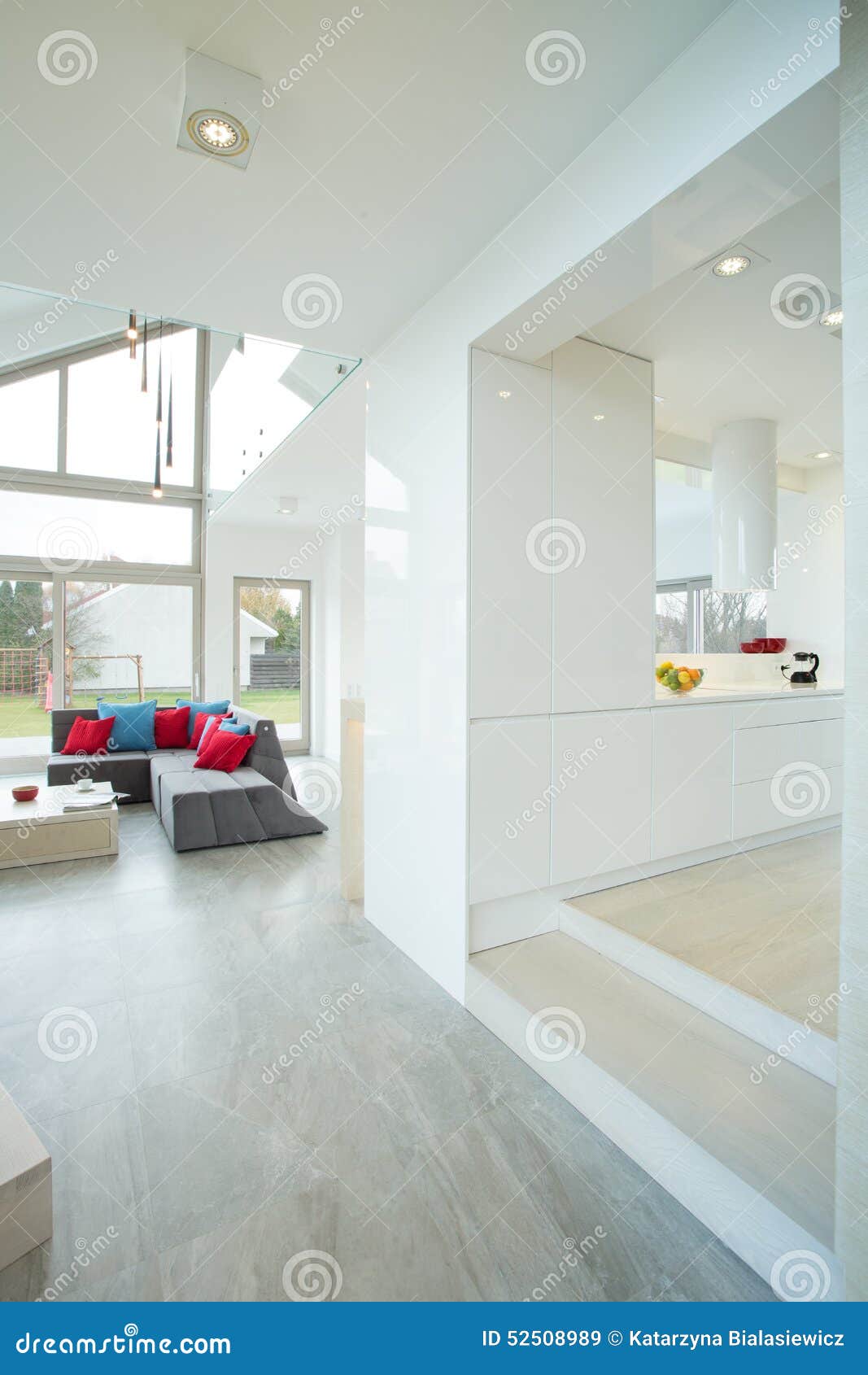 Steps to the kitchen stock image. Image of contemporary - 52508989