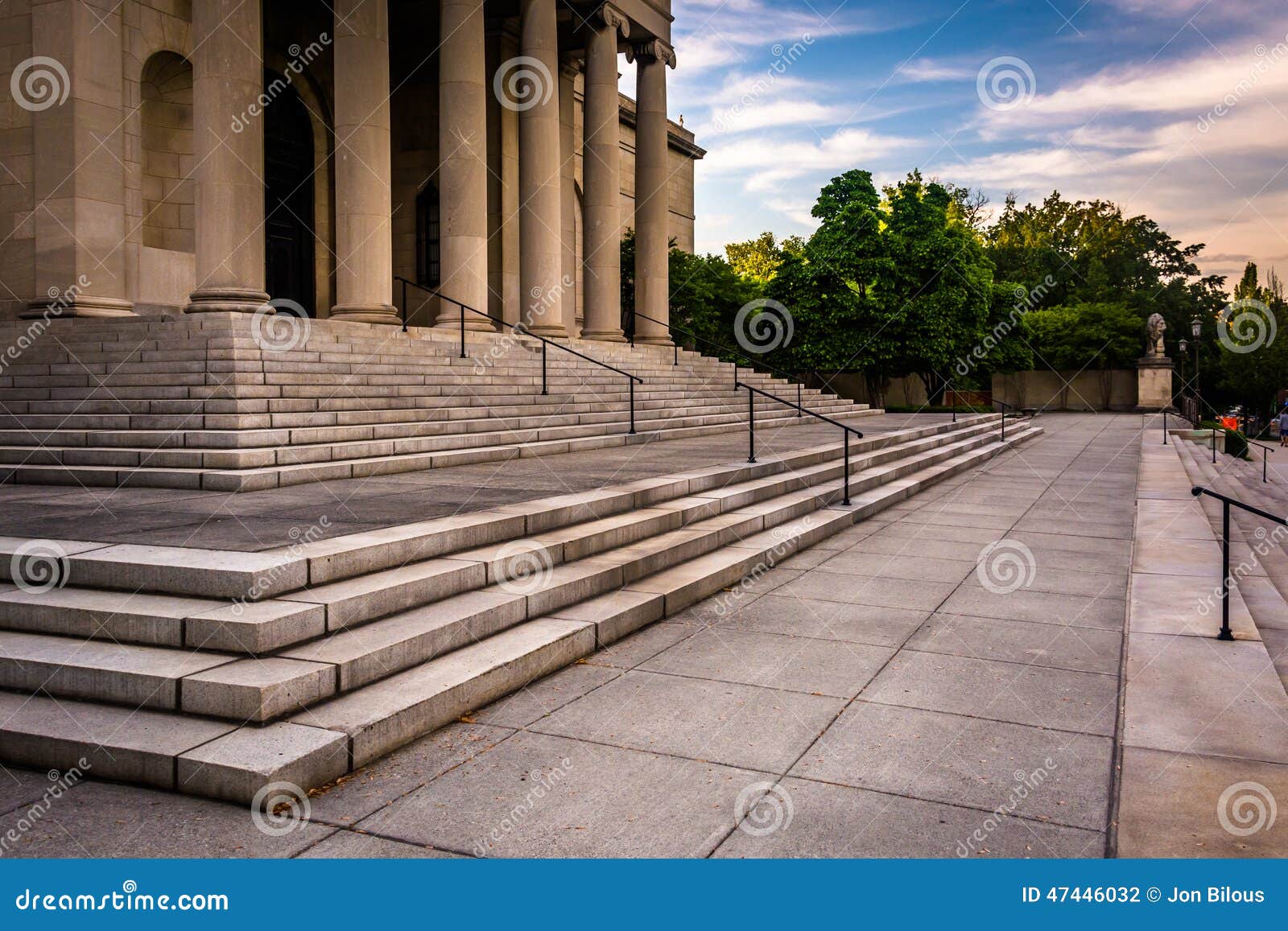 Steps To the Museum of Art in Baltimore, Maryland. Stock Photo - Image ...