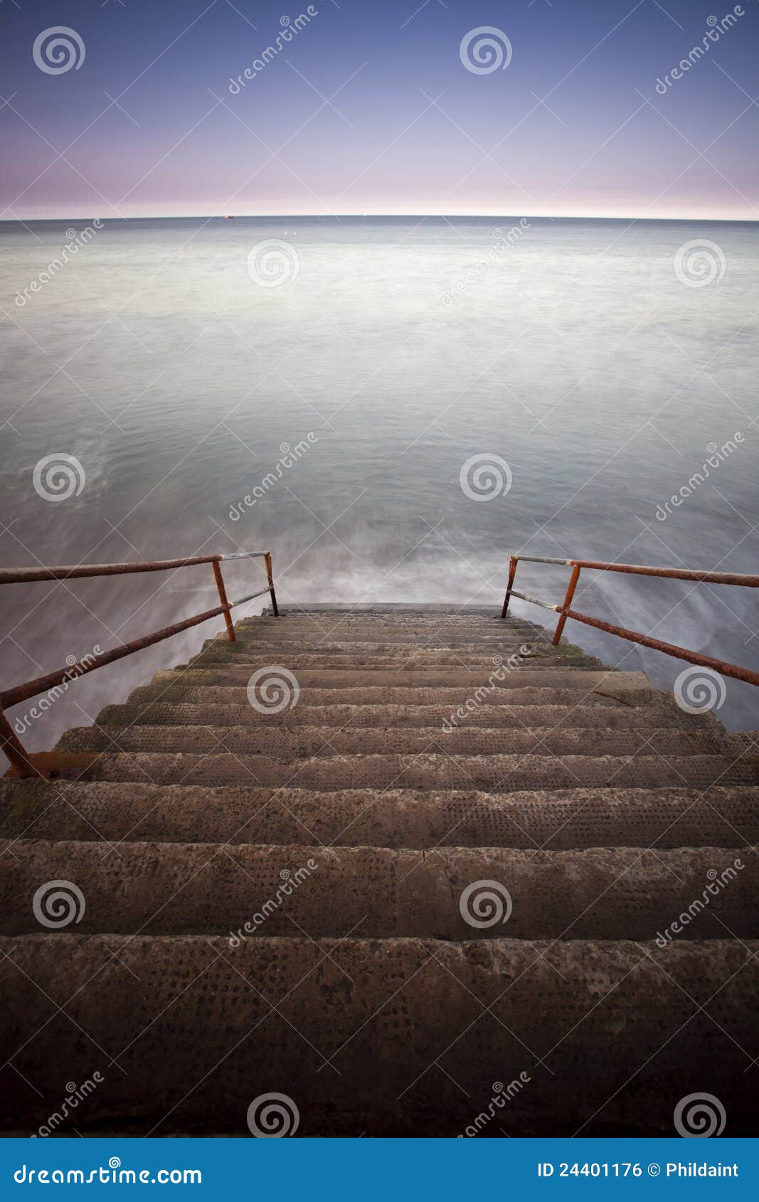 Steps to the sea stock photo. Image of range, jetty, seagull - 24401176