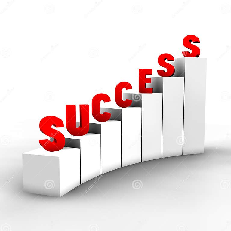 Steps to success stock illustration. Illustration of contender - 14061557