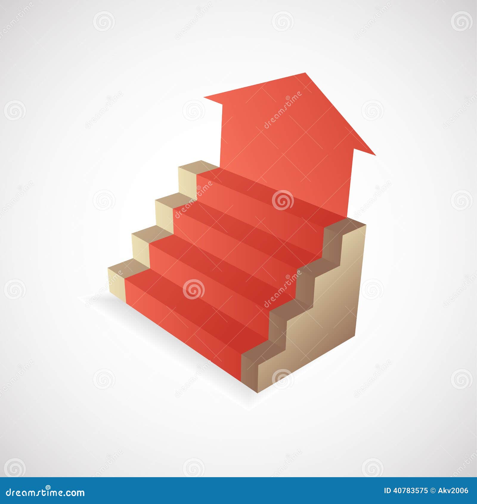 Steps to success stock vector. Illustration of business - 40783575