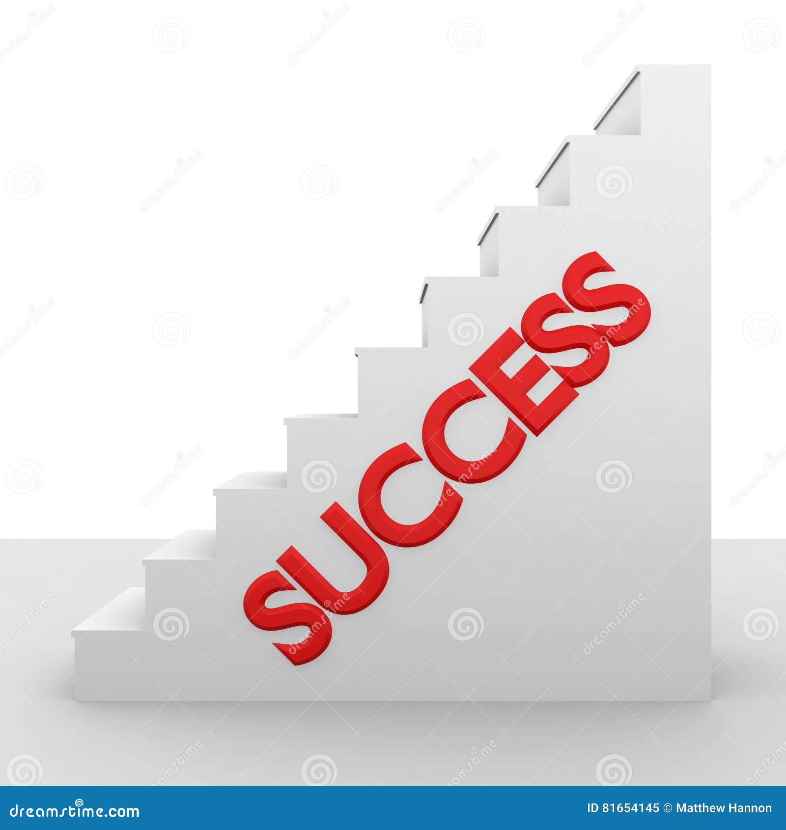 Steps to Success stock illustration. Illustration of achievement - 81654145
