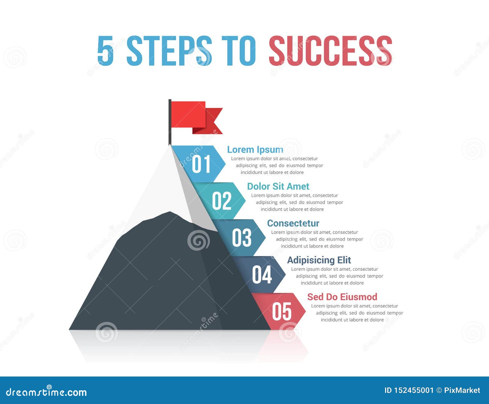 5 Steps to Success stock vector. Illustration of pyramid - 152455001 5 Steps to Success stock vector. Illustration of pyramid - 152455001