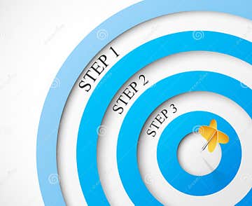 Steps to the target stock vector. Illustration of report - 25831275