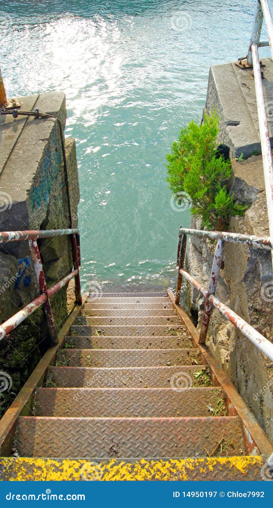 Steps to the water stock image. Image of river, entry - 14950197