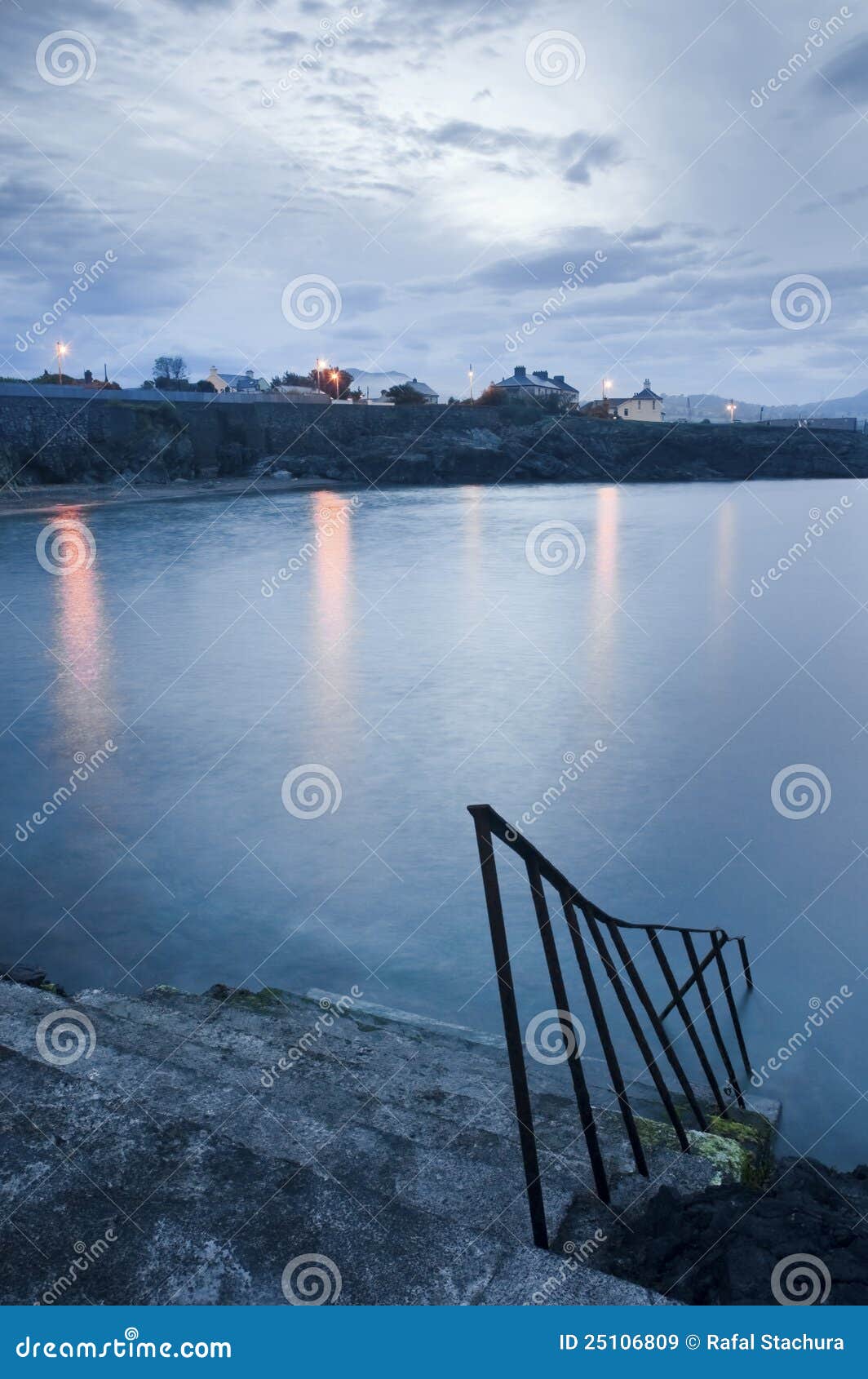 Steps to water stock image. Image of evening, idyllic - 25106809
