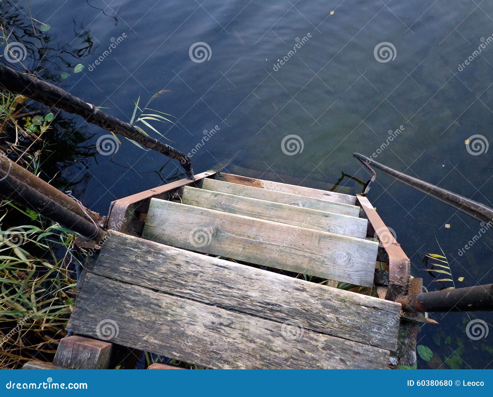 Steps to the water stock photo. Image of serene, girder - 60380680