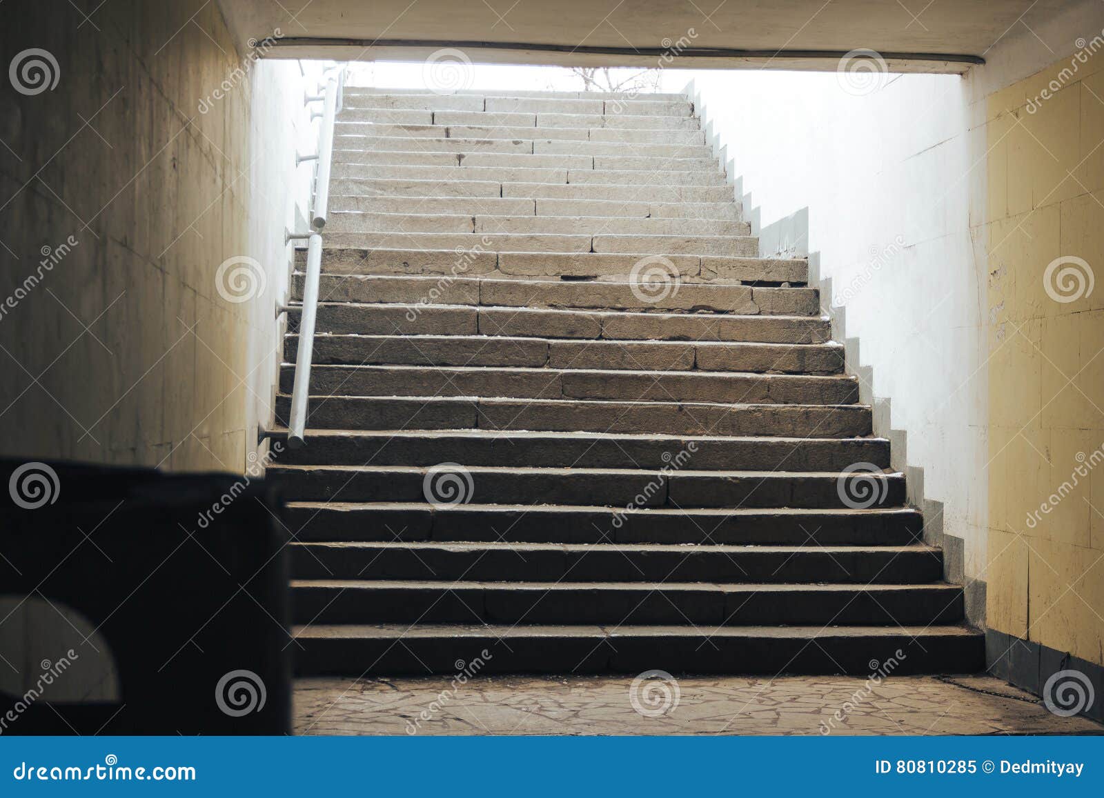 Steps from Tunnel Underground Pedestrian Crossing Stock Image - Image ...