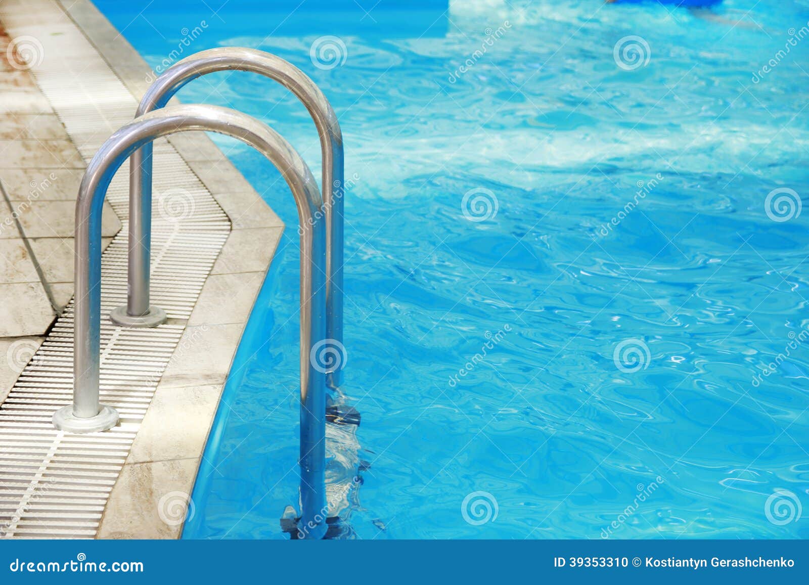 Steps in a water pool stock photo. Image of clean, recreation - 39353310
