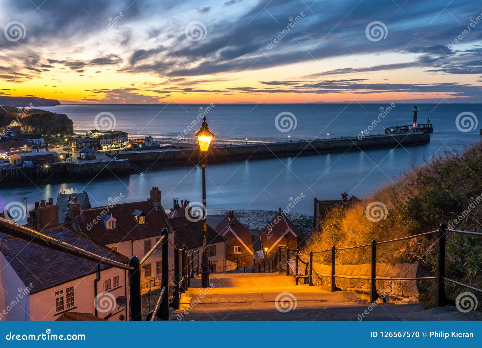 199 Steps Whitby, North Yorkshire, Stock Photo - Image of famous ...