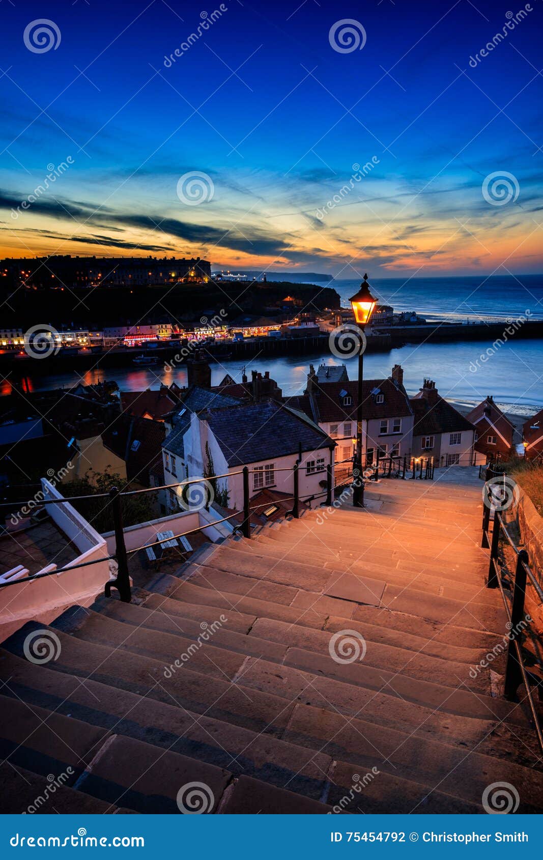 199 steps whitby stock photo. Image of exposure, postcard - 75454792