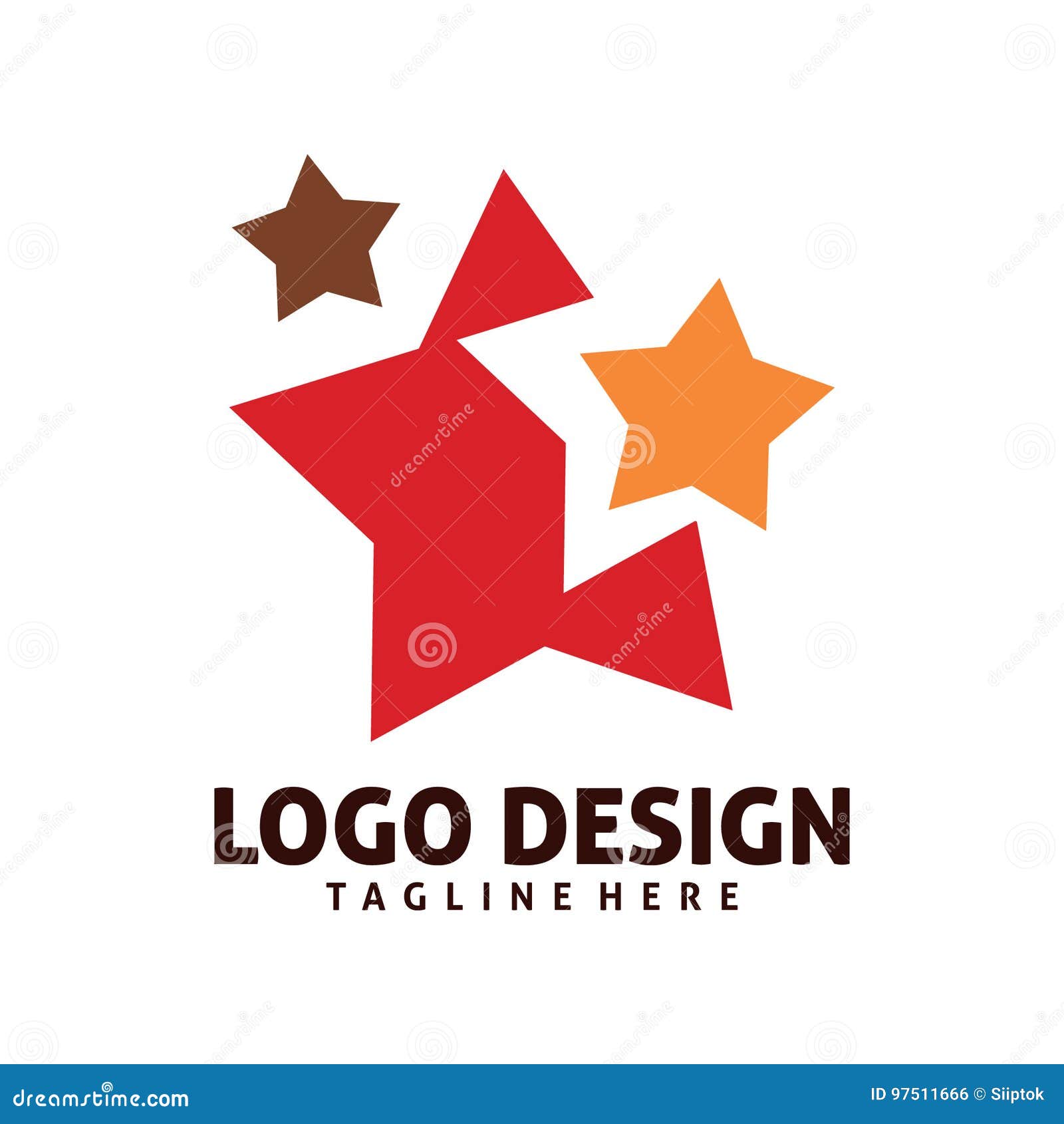 Ster Logo Design stock illustratie. Illustration of bedrijf - 97511666