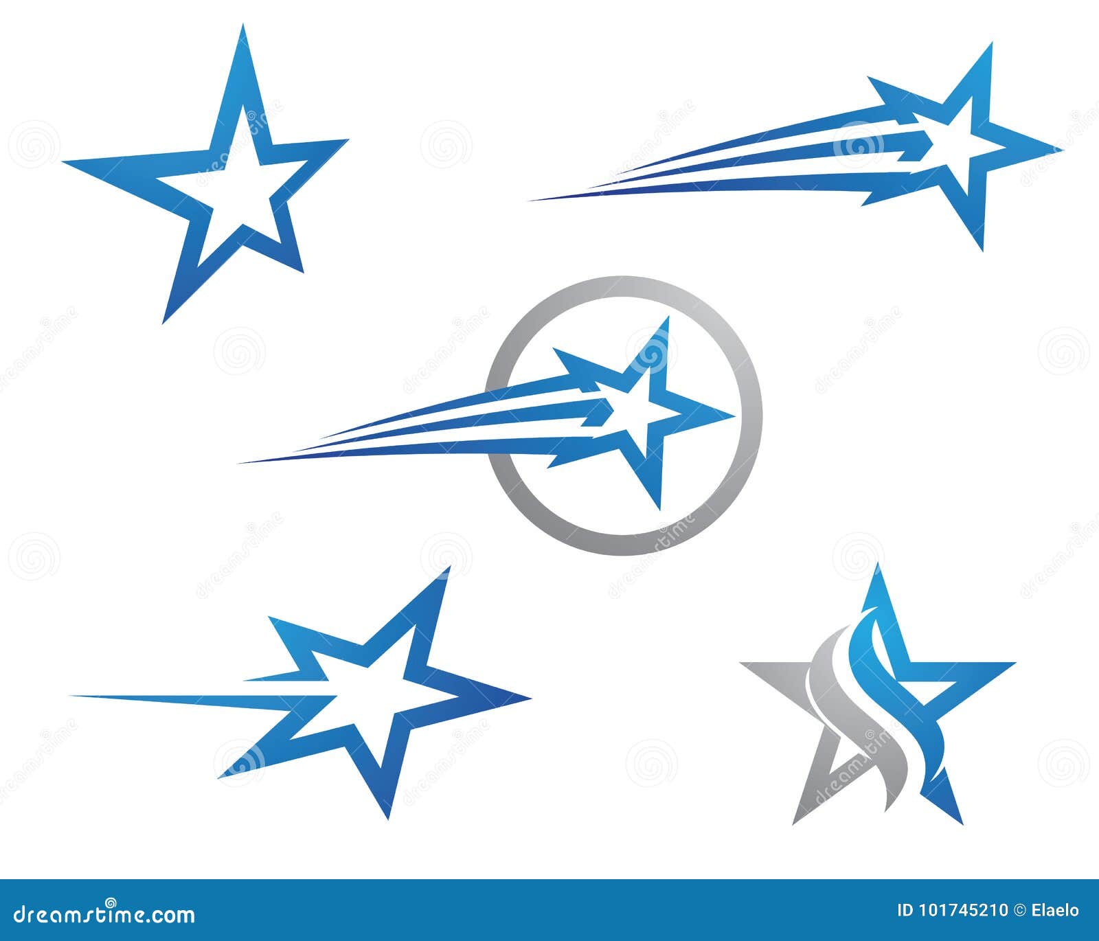 Ster Logo Template vector illustratie. Illustration of merknaam - 101745210