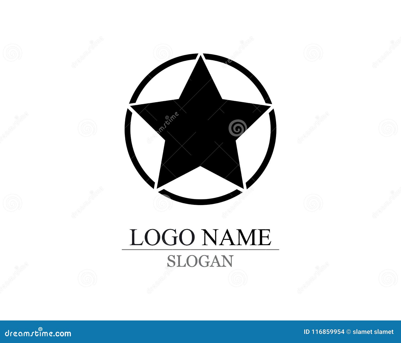 Ster Logo Template vector illustratie. Illustration of leider - 116859954