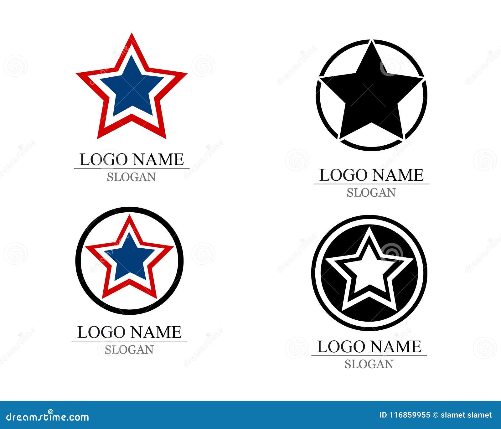 Ster Logo Template vector illustratie. Illustration of euforie - 116859955