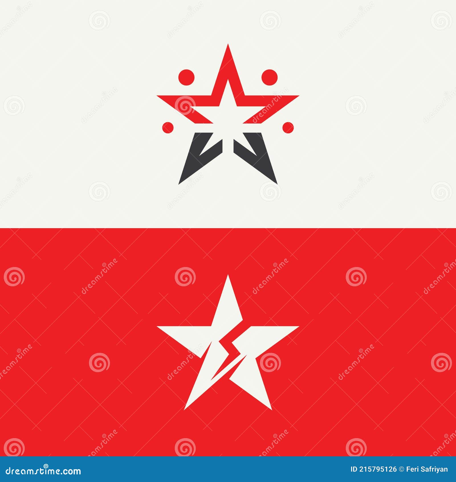 Ster-logo vector vector illustratie. Illustration of samenvatting ...