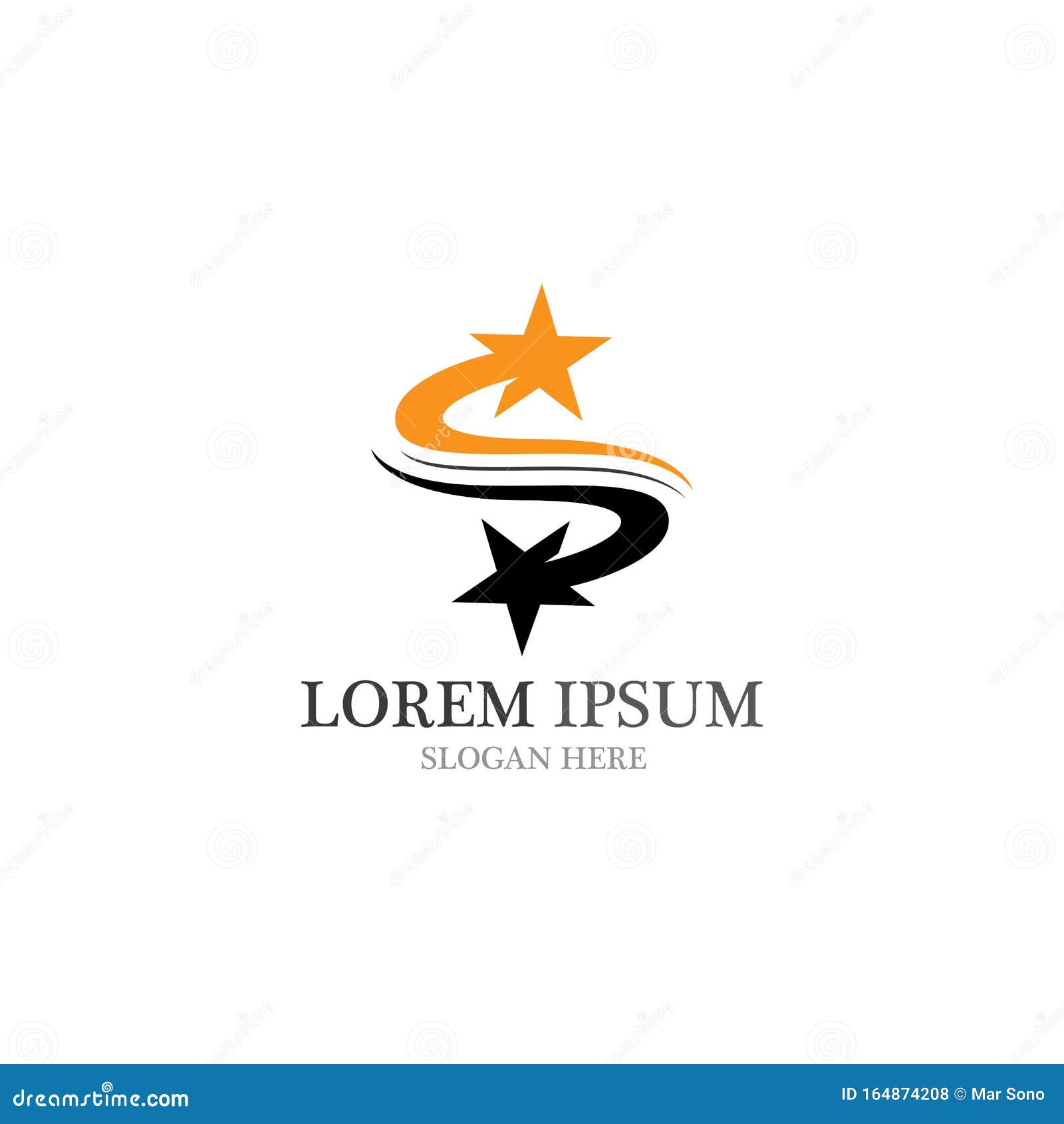 Ster-symbool En -logo En -symbool Vector Illustratie - Illustration of ...