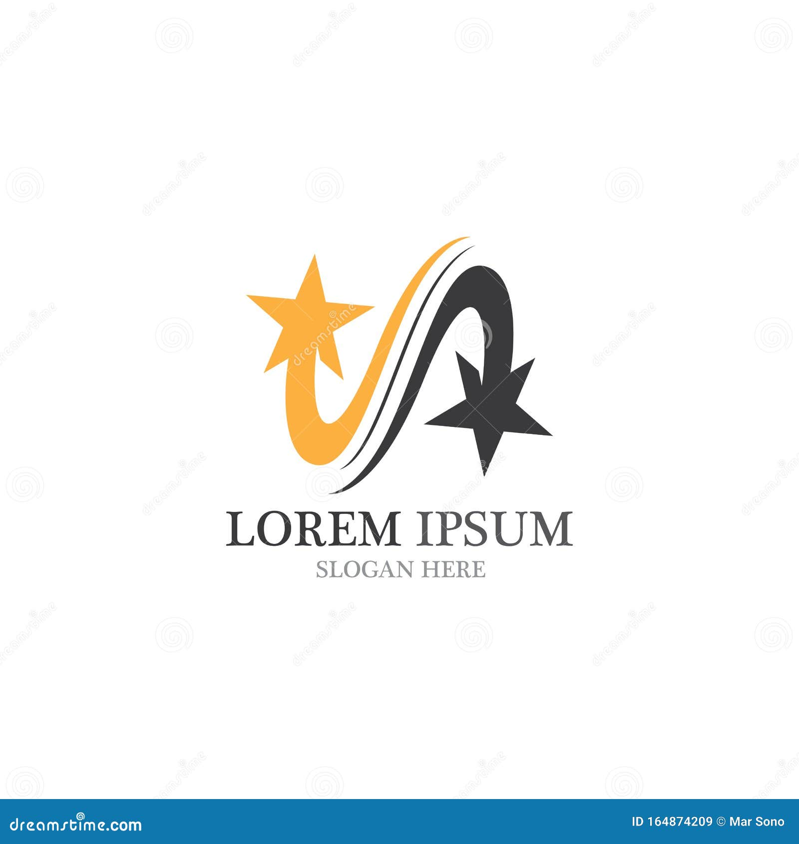 Ster-symbool En -logo En -symbool Vector Illustratie - Illustration of ...