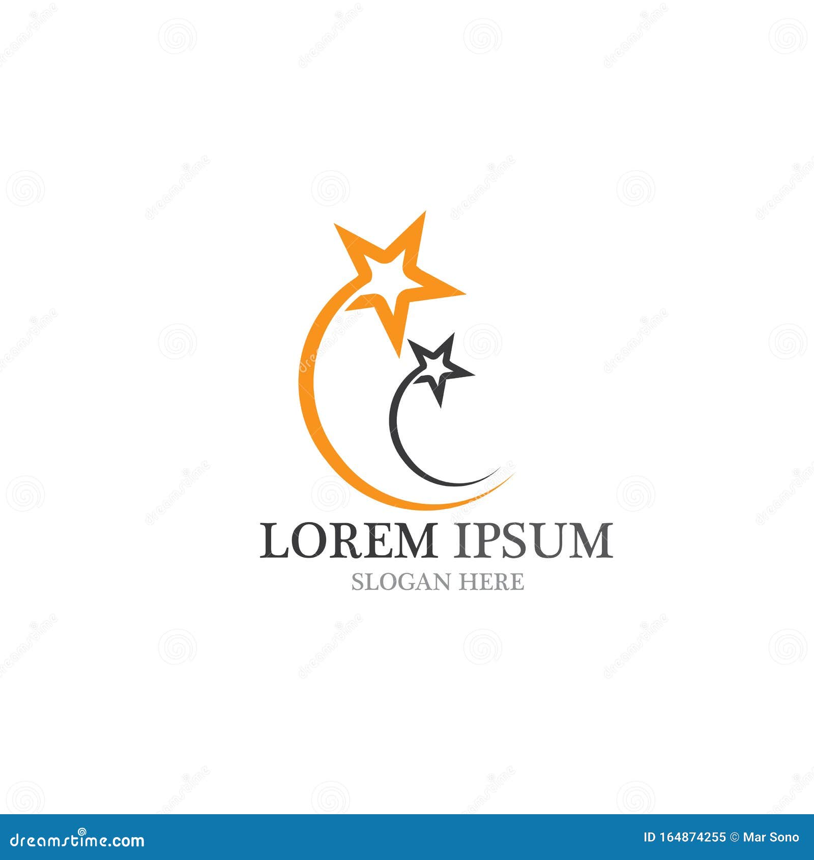 Ster-symbool En -logo En -symbool Vector Illustratie - Illustration of ...