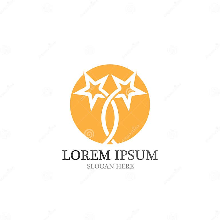 Ster-symbool En -logo En -symbool Vector Illustratie - Illustration of ...