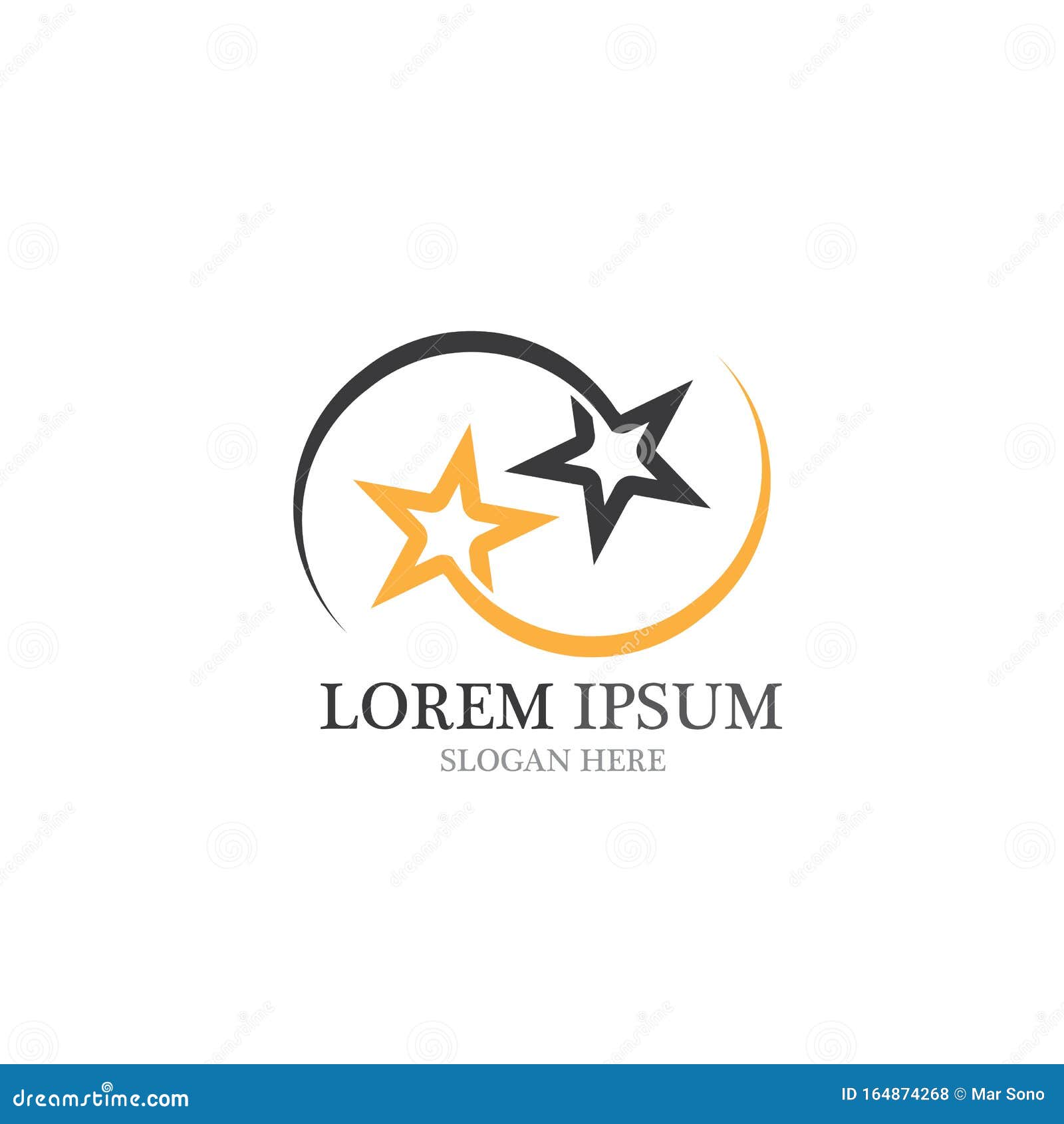 Ster-symbool En -logo En -symbool Vector Illustratie - Illustration of ...