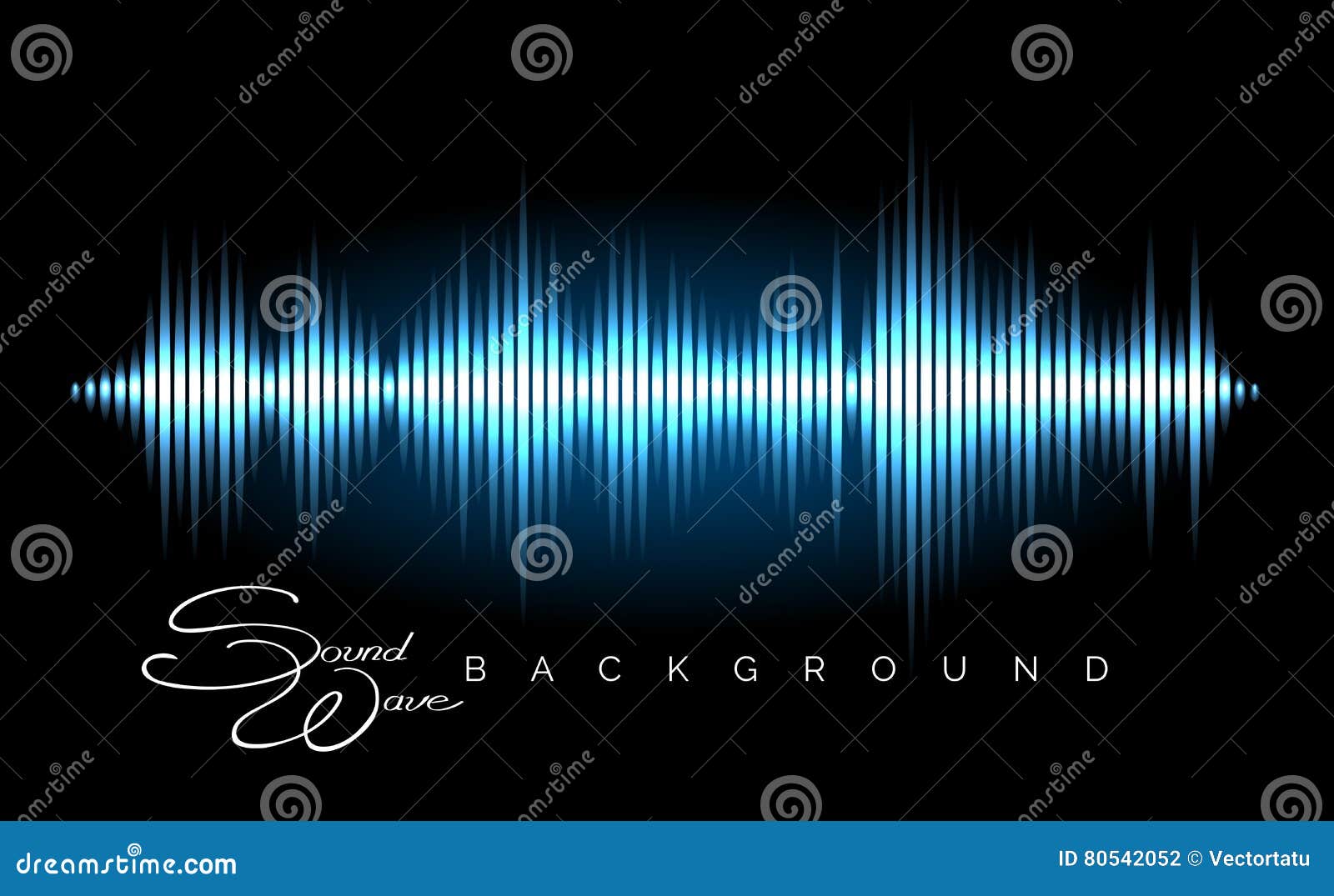 Stereo Audio Waveform Poster Stock Vector - Illustration of recorder ...