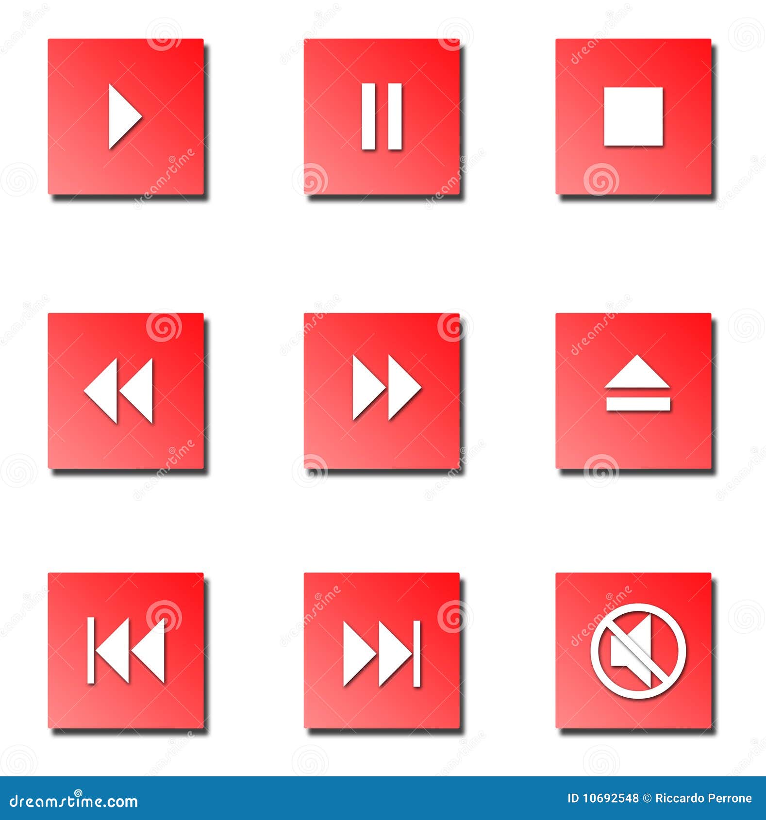 Stereo buttons stock illustration. Illustration of buttons - 10692548