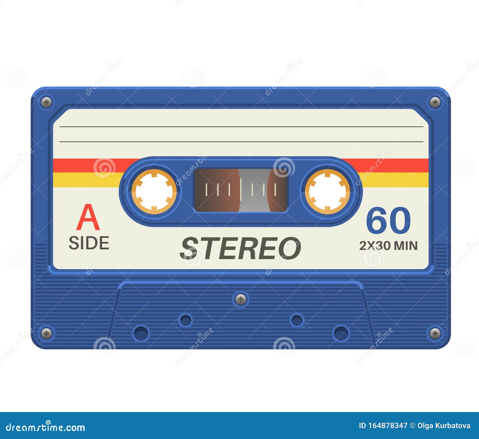 Stereo Cassette. Retro Audio Tape with Music Record for Vintage Poster ... Stereo Cassette. Retro Audio Tape with Music Record for Vintage Poster ...