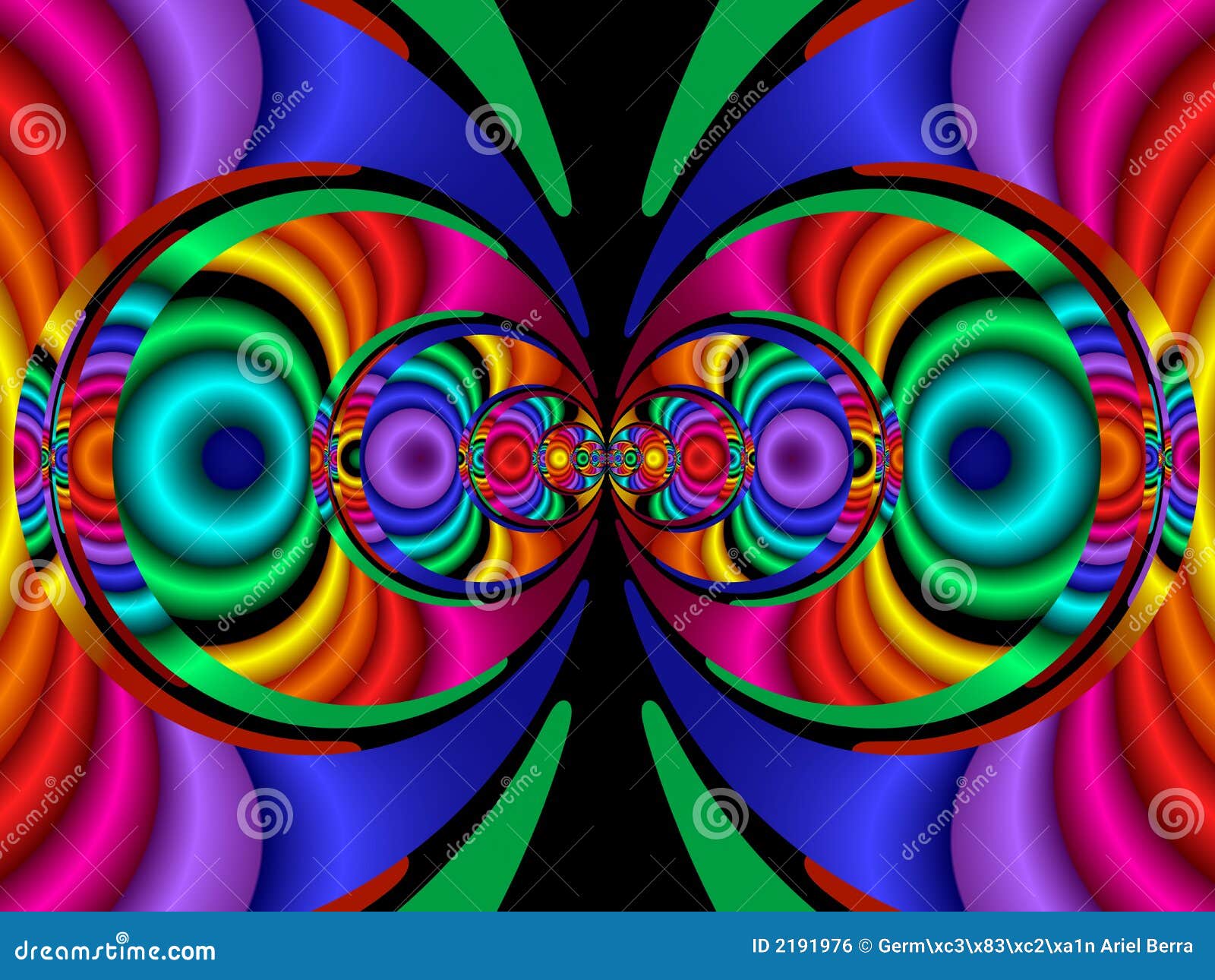 Stereo Colors, fractal40a stock illustration. Illustration of artistic ...