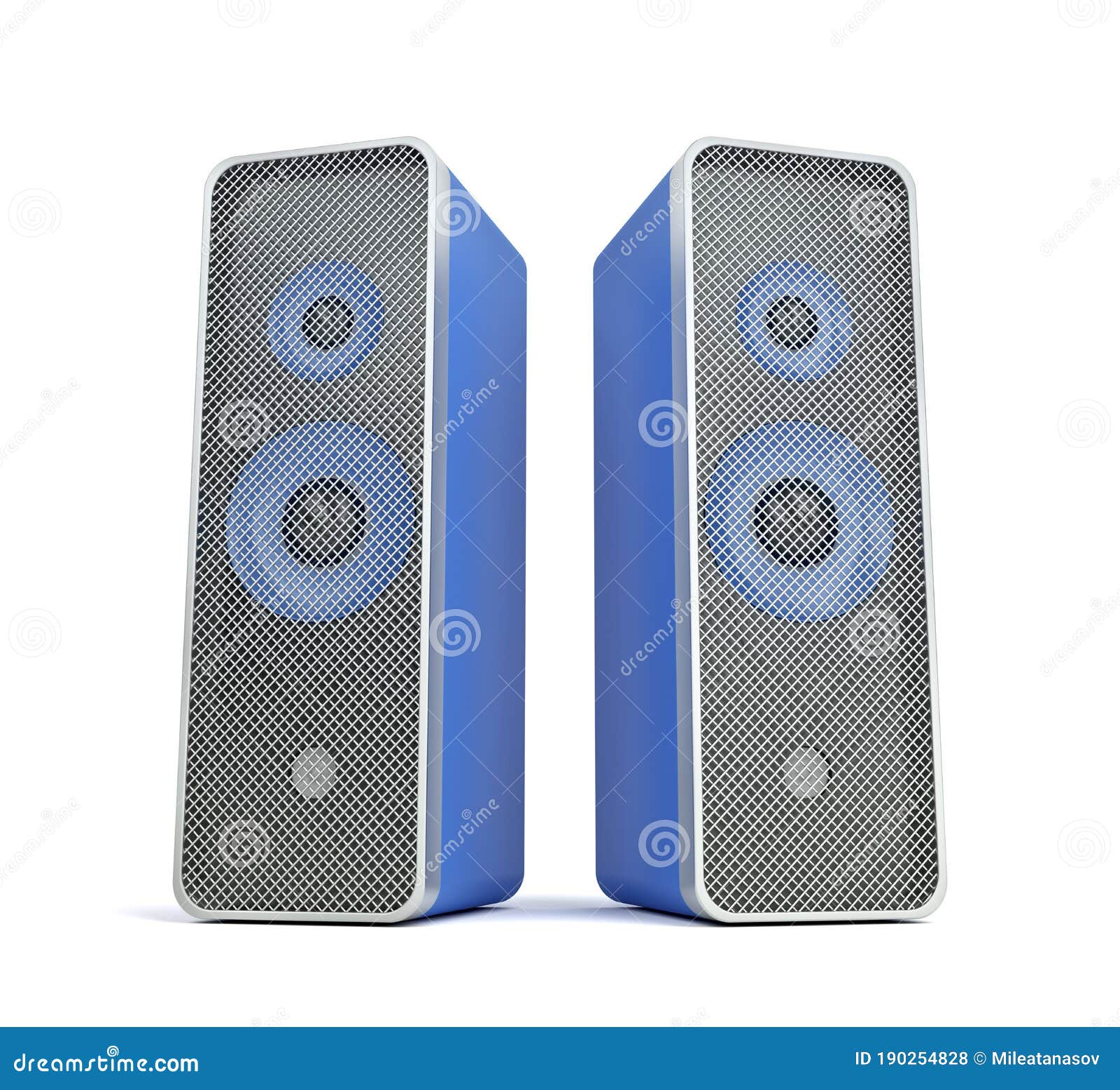 Stereo computer speakers stock photo. Illustration of stereo - 190254828