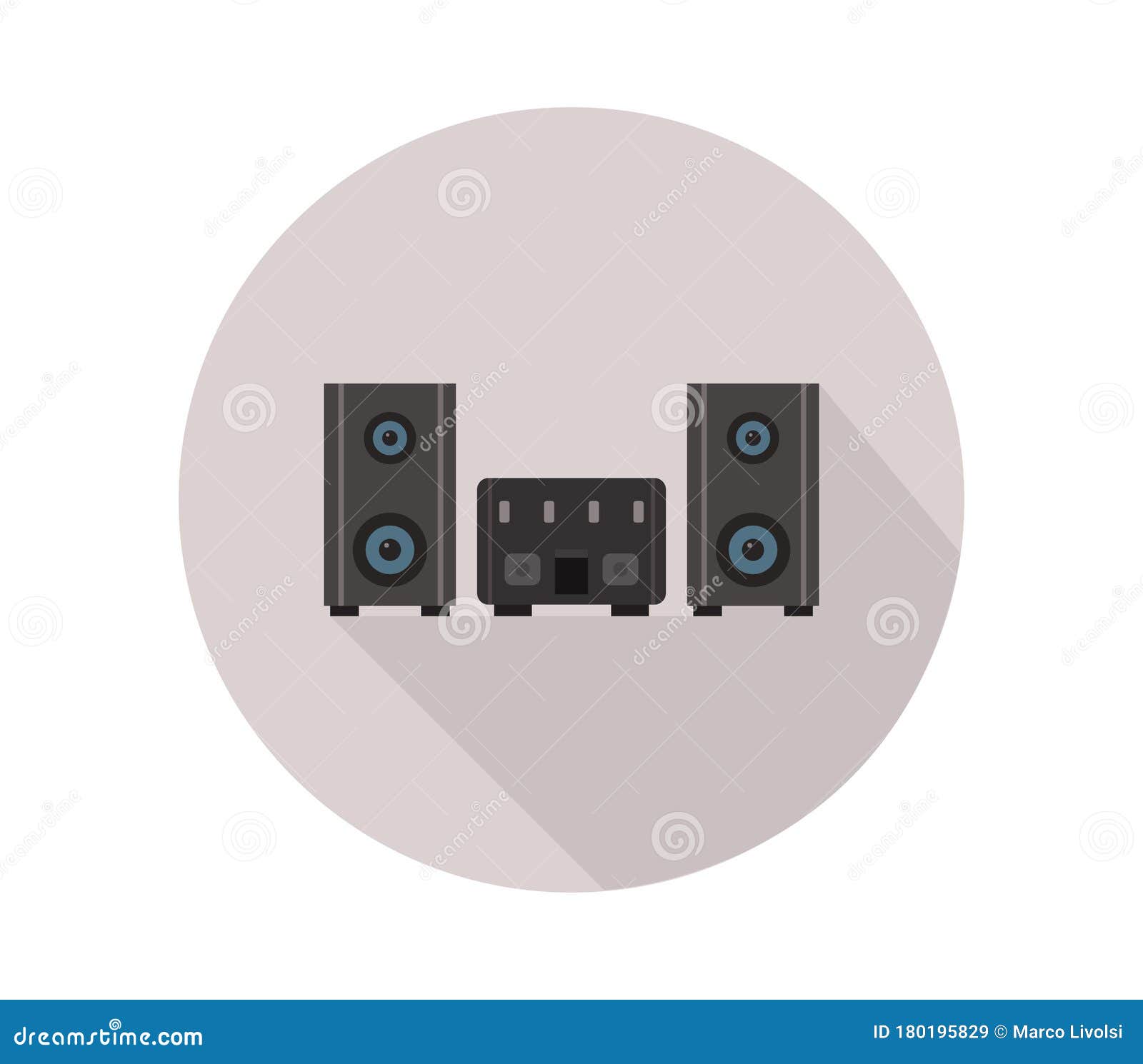 Stereo Icon Illustrated in Vector on White Background Stock ...
