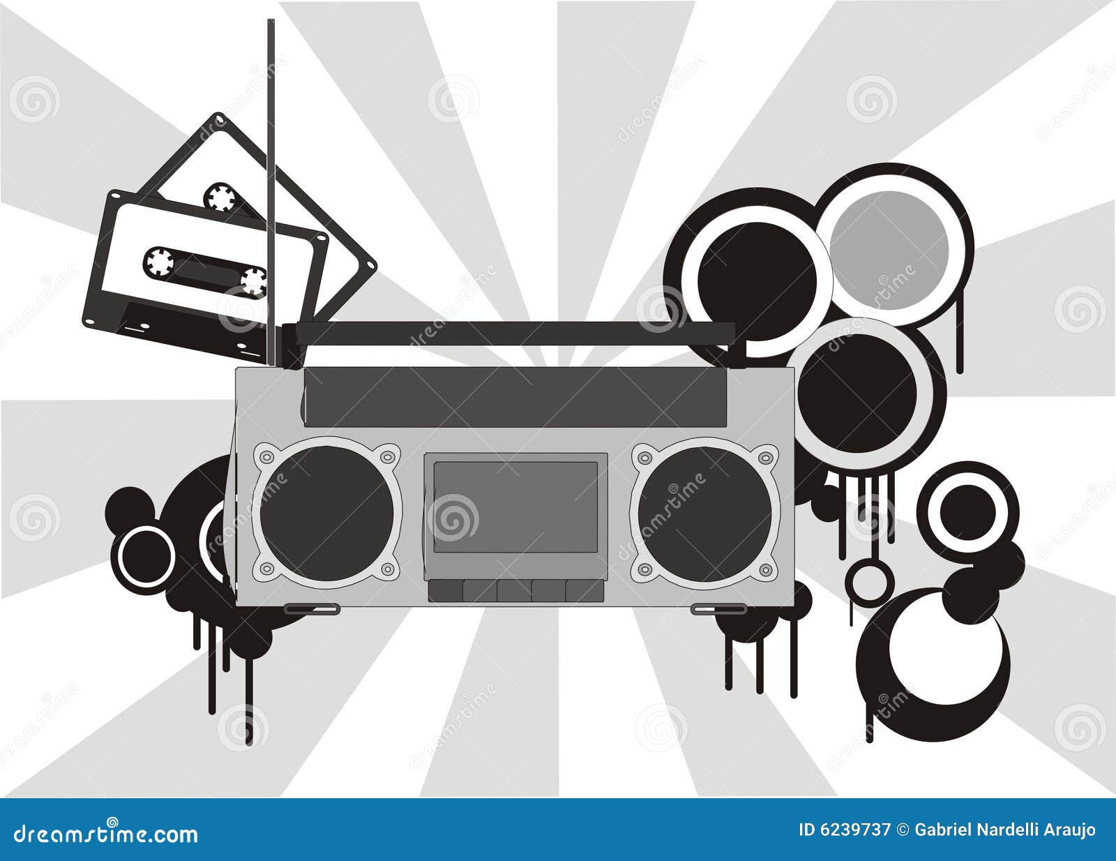 Stereo illustration stock illustration. Illustration of studio - 6239737